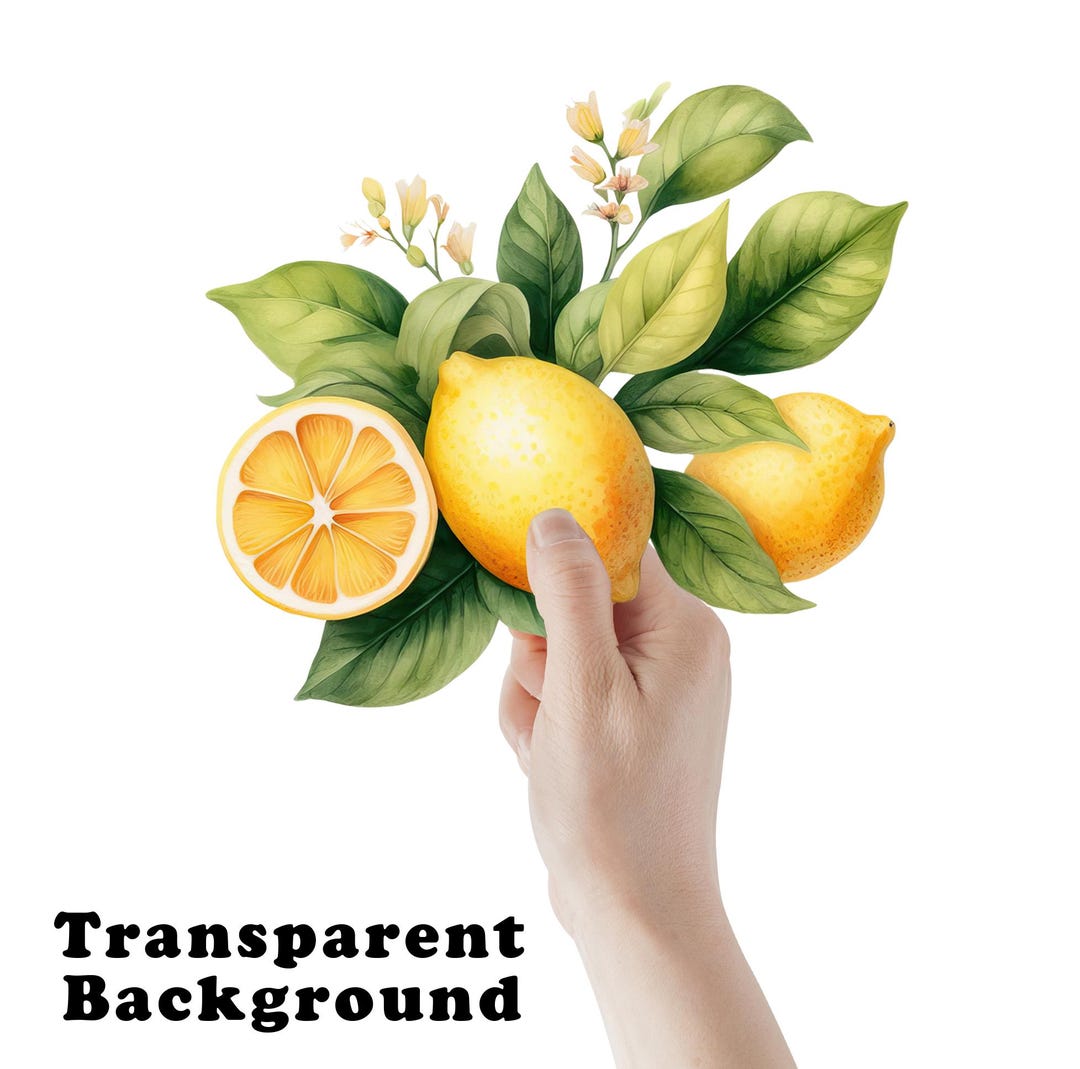 Lemon UV DTF Transparent Decal / Sticker You Choose Size - Etsy