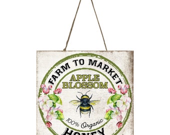 Apple Wood Sign - Etsy