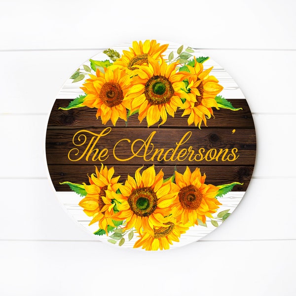 Wood Sunflower Sign - Etsy