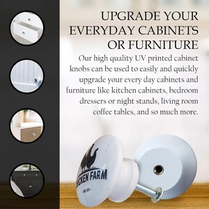 Cabinet Knobs, Set of 6 Tuscan Medallion Wood Cabinet Knobs, Drawer Knobs and Pulls, Kitchen ...