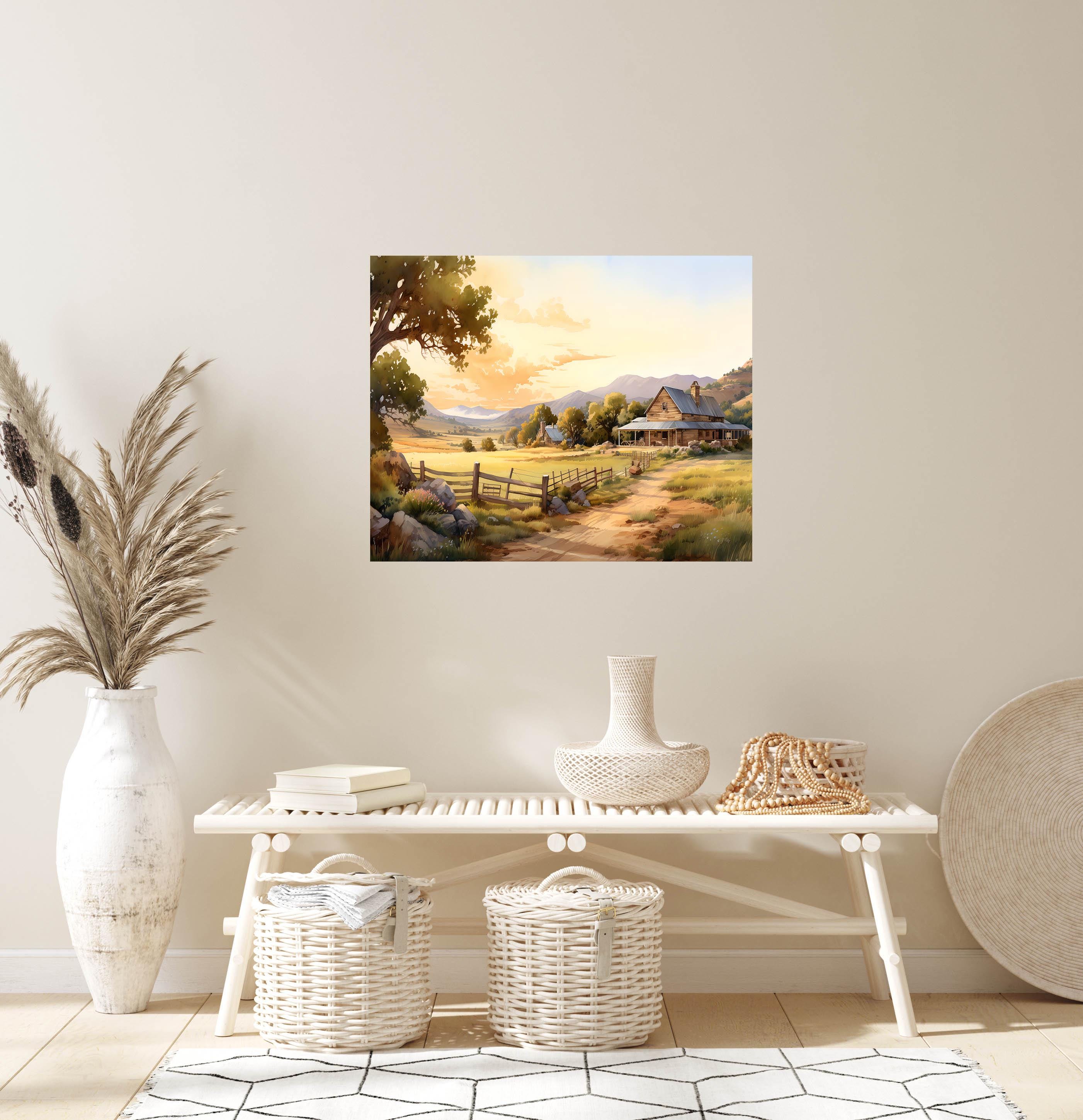 20x16 Country Lane Wall Art Canvas Print - Etsy