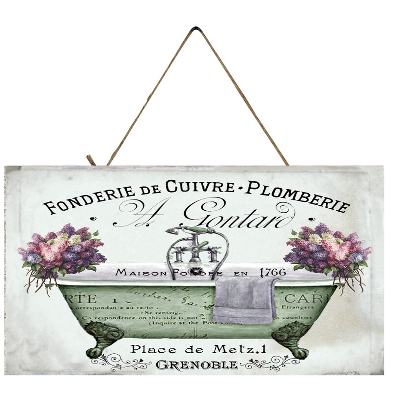 French Bathroom Sign - Etsy