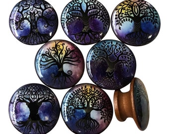 TREE OF LIFE Antique Bronze Drawer Knobs Pulls Handles / Kitchen ...