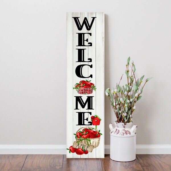 Apple Welcome Sign - Etsy