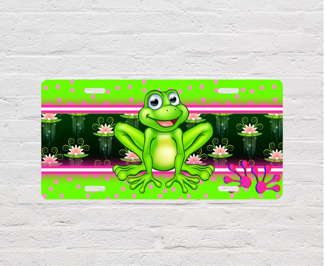 Frog Aluminum Vanity Front License Plate - Etsy