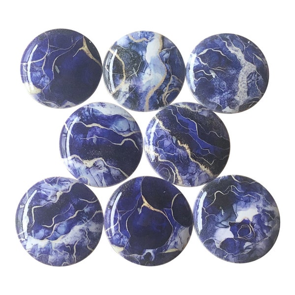 Blue Stone Knobs - Etsy