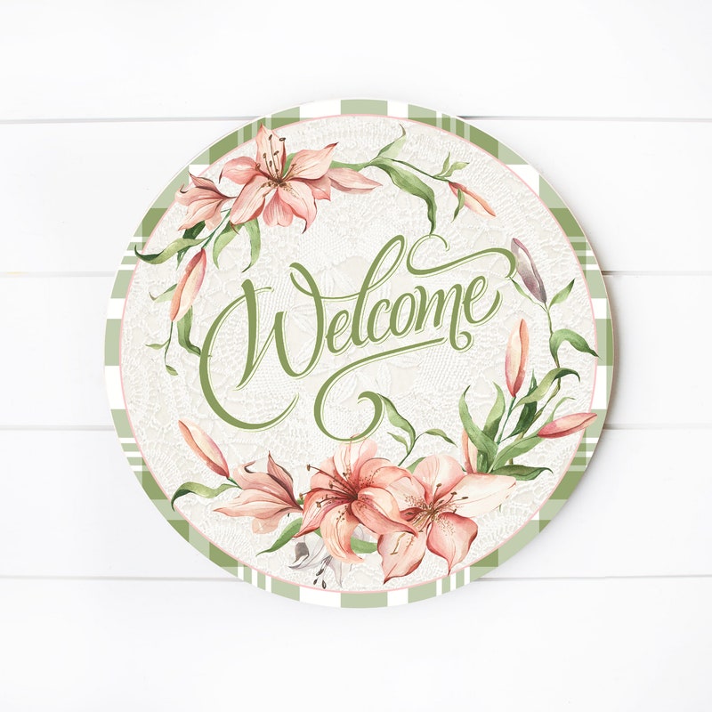 Round Wood Summer Sign - Etsy