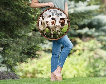 Welcome to Our Herd Sign - Etsy
