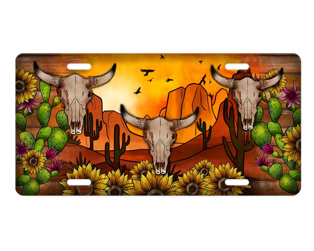 Desert Scene Aluminum Front License Plate - Etsy