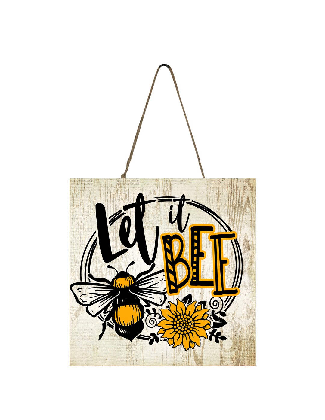 Let It Bee Kitchen Wood Mini Sign - Etsy