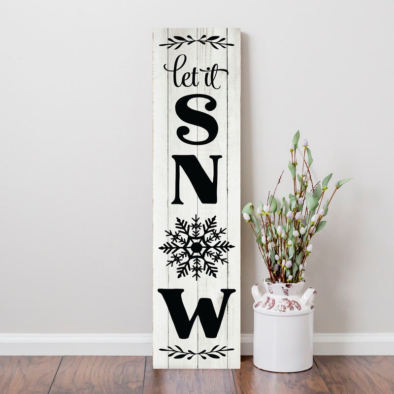 Snow Wood Sign - Etsy