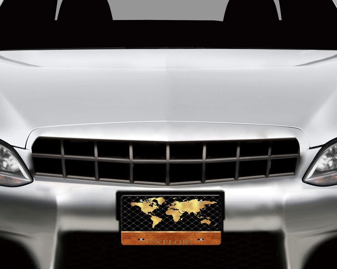 Explore the World Aluminum Front License Plate, Car Accessory, Vanity ...