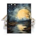 16x20 Reflection of the Moon Wall Art Canvas Print - Etsy