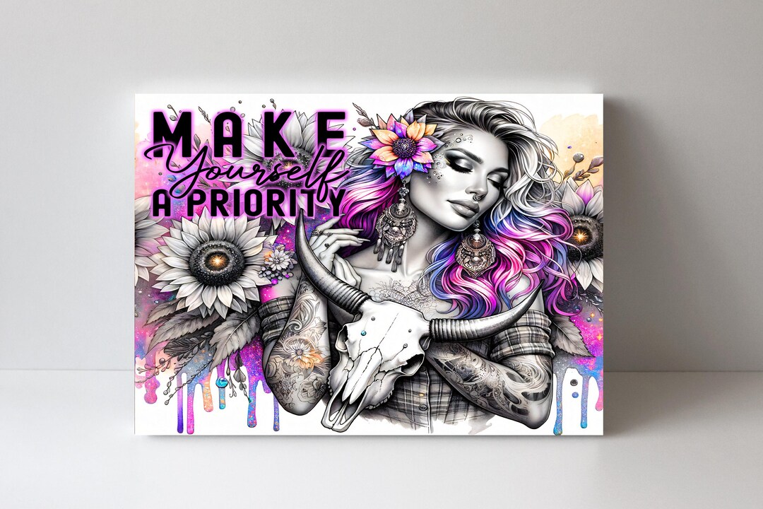 20x16 Make Yourself a Priority Wall Art Canvas Print - Etsy