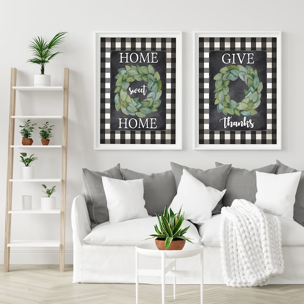 Buffalo Check Farmhouse Kitchen - Etsy