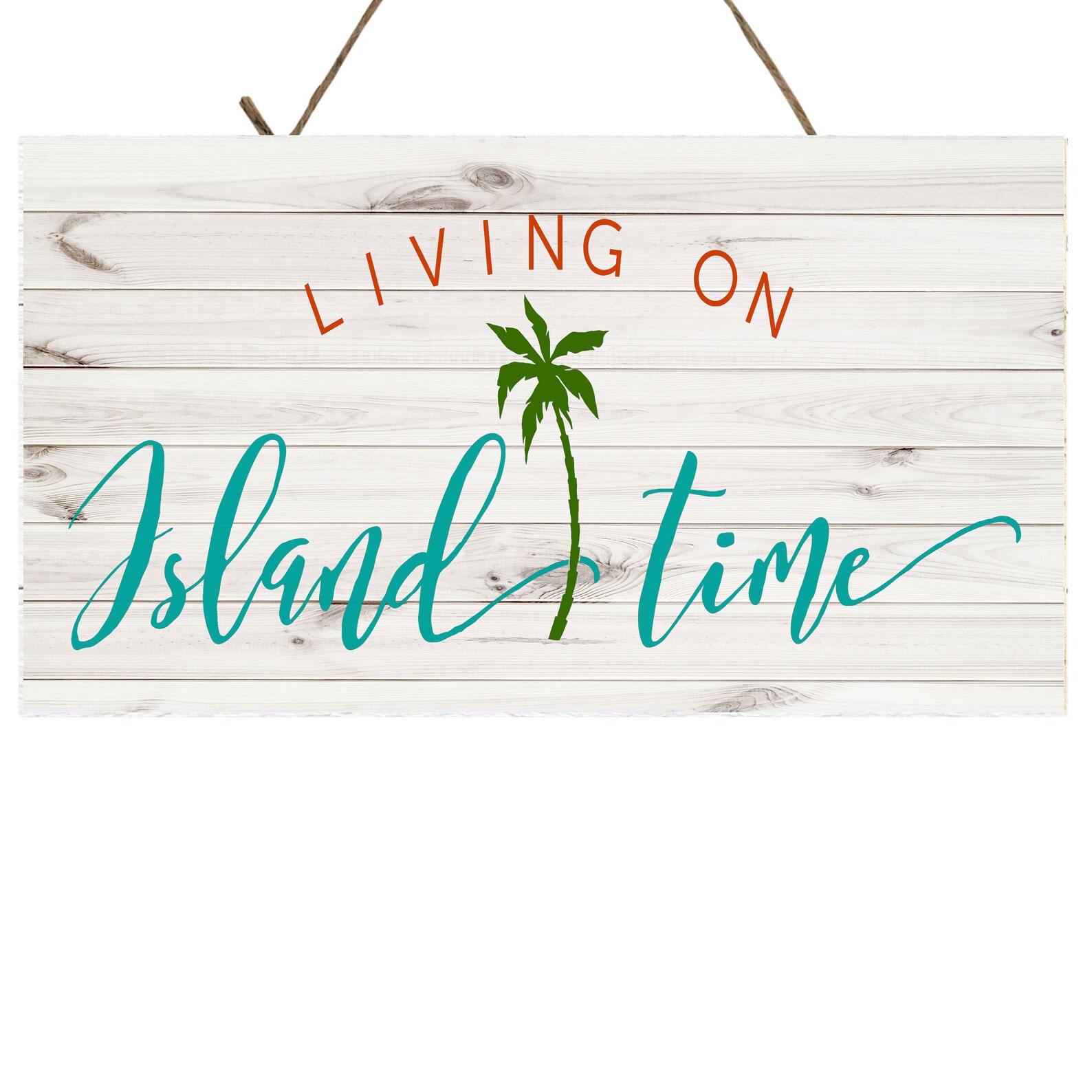 Living on Island Time Printed Handmade Wood Sign - Etsy