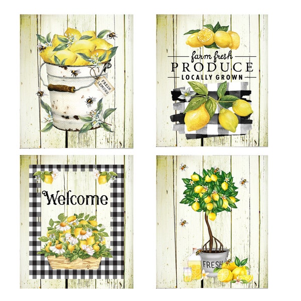 Lemon Wall Art - Etsy
