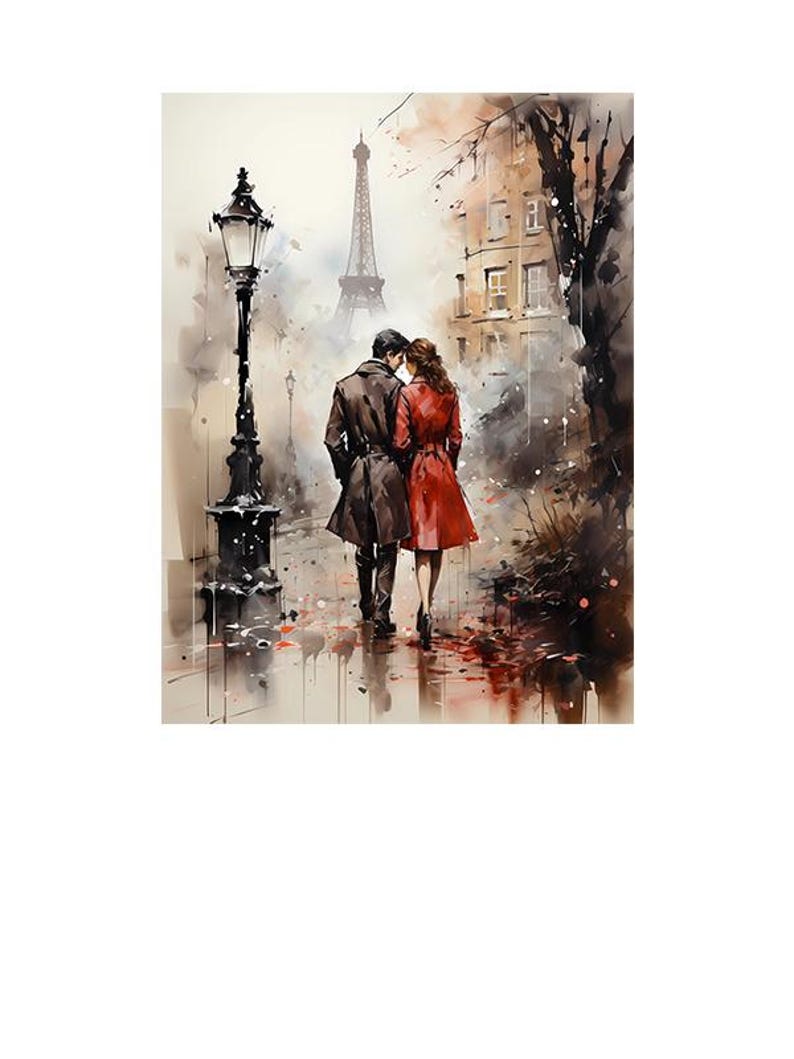 16x20 Paris in Red Wall Art Canvas Print - Etsy