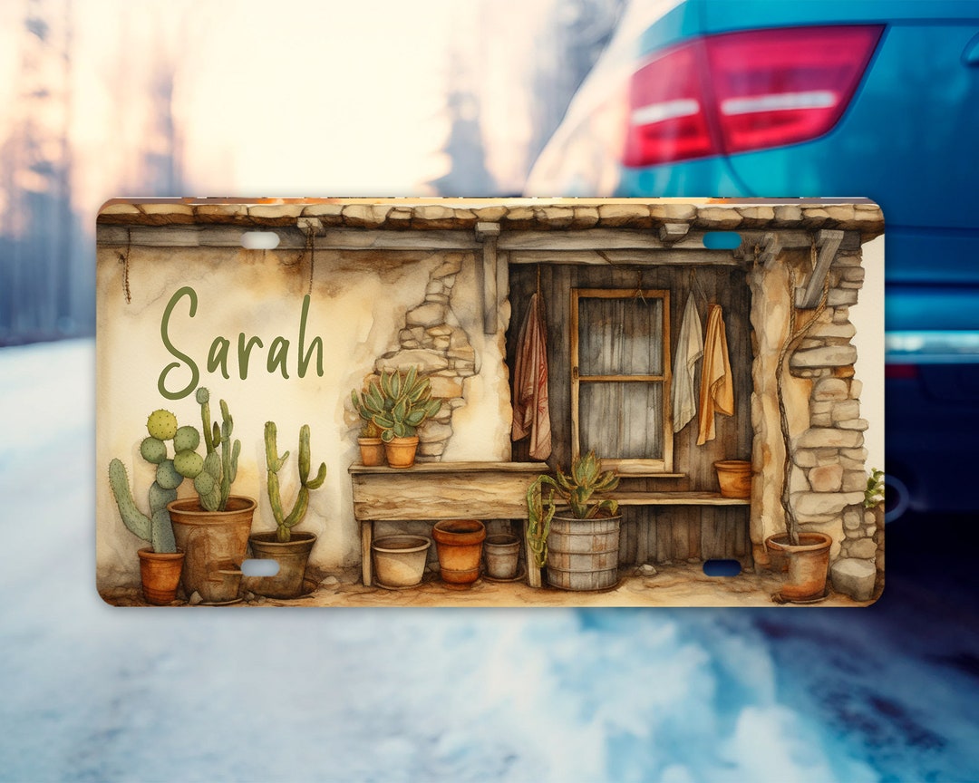 New Release Personalized Adobe Wall Vanity Decorative Front License ...