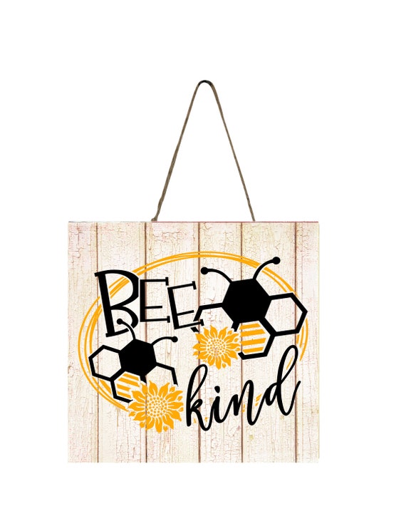Bee Kind Bee Wood Mini Sign | Etsy