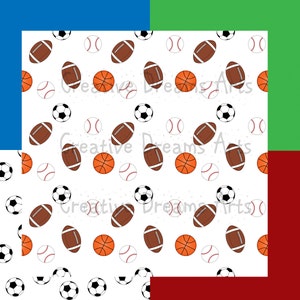 Sports Digital Paper Pack Instant Download - Etsy