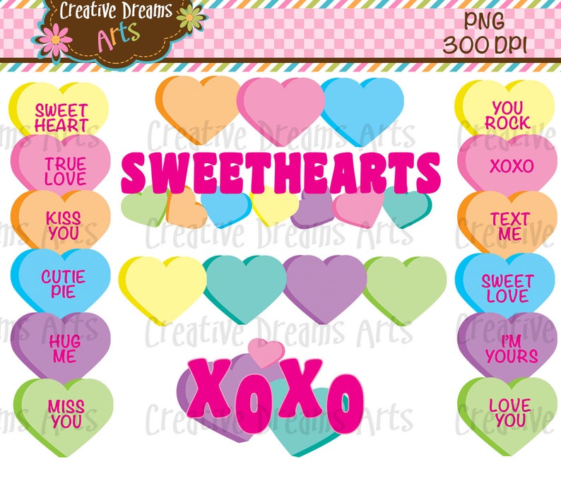 Sweethearts Digital Clip Art Instant Download - Etsy