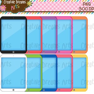Tablets Digital Clip Art Instant Download - Etsy