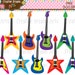 Rock Guitar Digital Clip Art Instant Download - Etsy