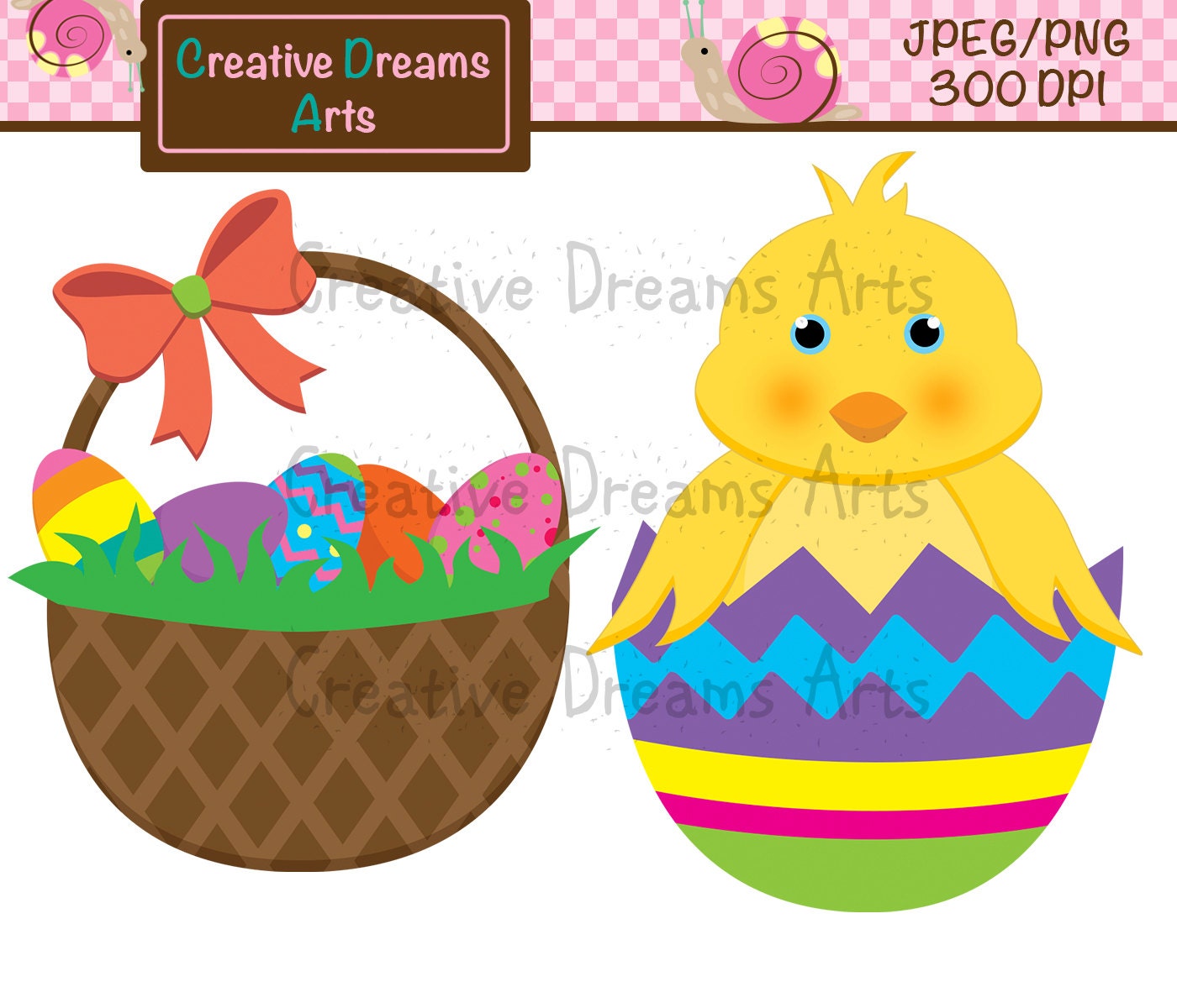 40% Off! Easter Digital Clip Art Instant Download - Etsy