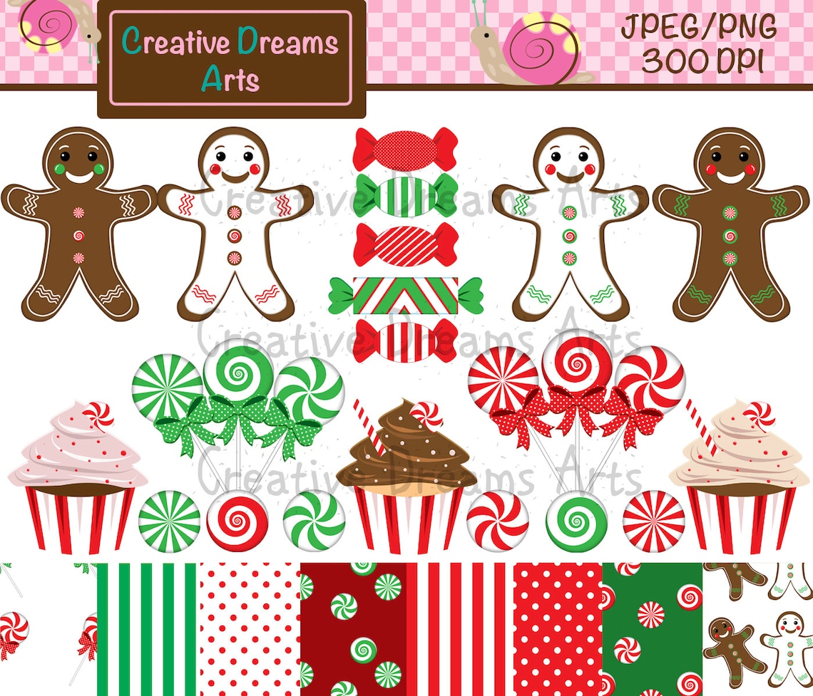 Peppermint Digital Art Instant Download - Etsy