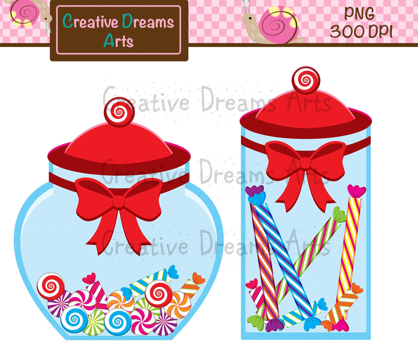 Red Candy Digital Clip Art Instant Download - Etsy