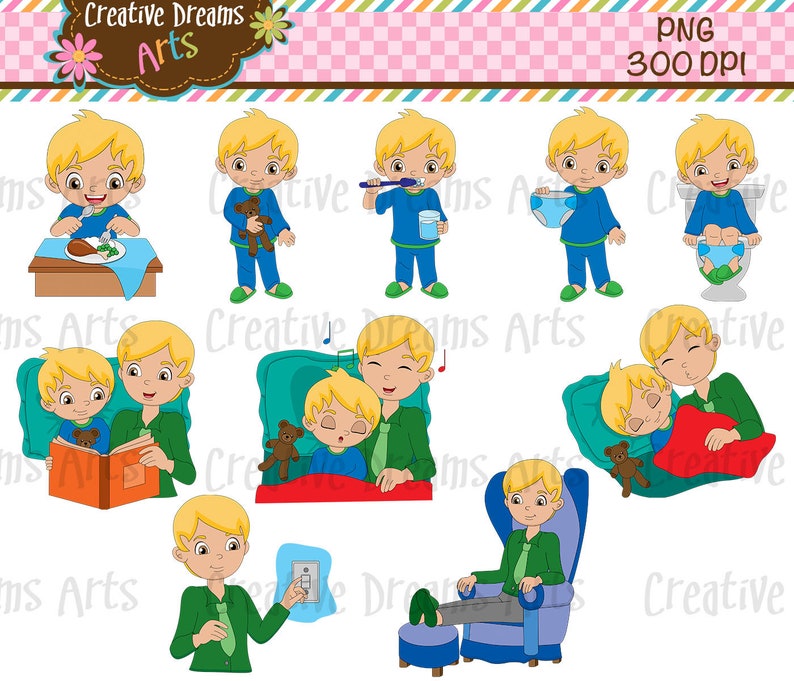 Boys Bedtime Routine Instant Download - Etsy