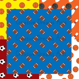 Sports Digital Paper Pack Instant Download - Etsy