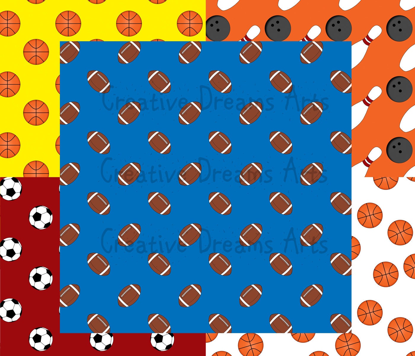 Sports Digital Paper Pack Instant Download - Etsy