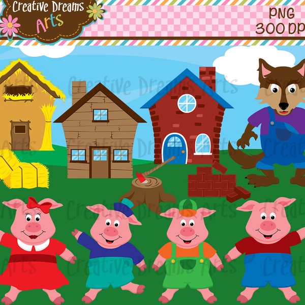 Three Little Pigs - Etsy