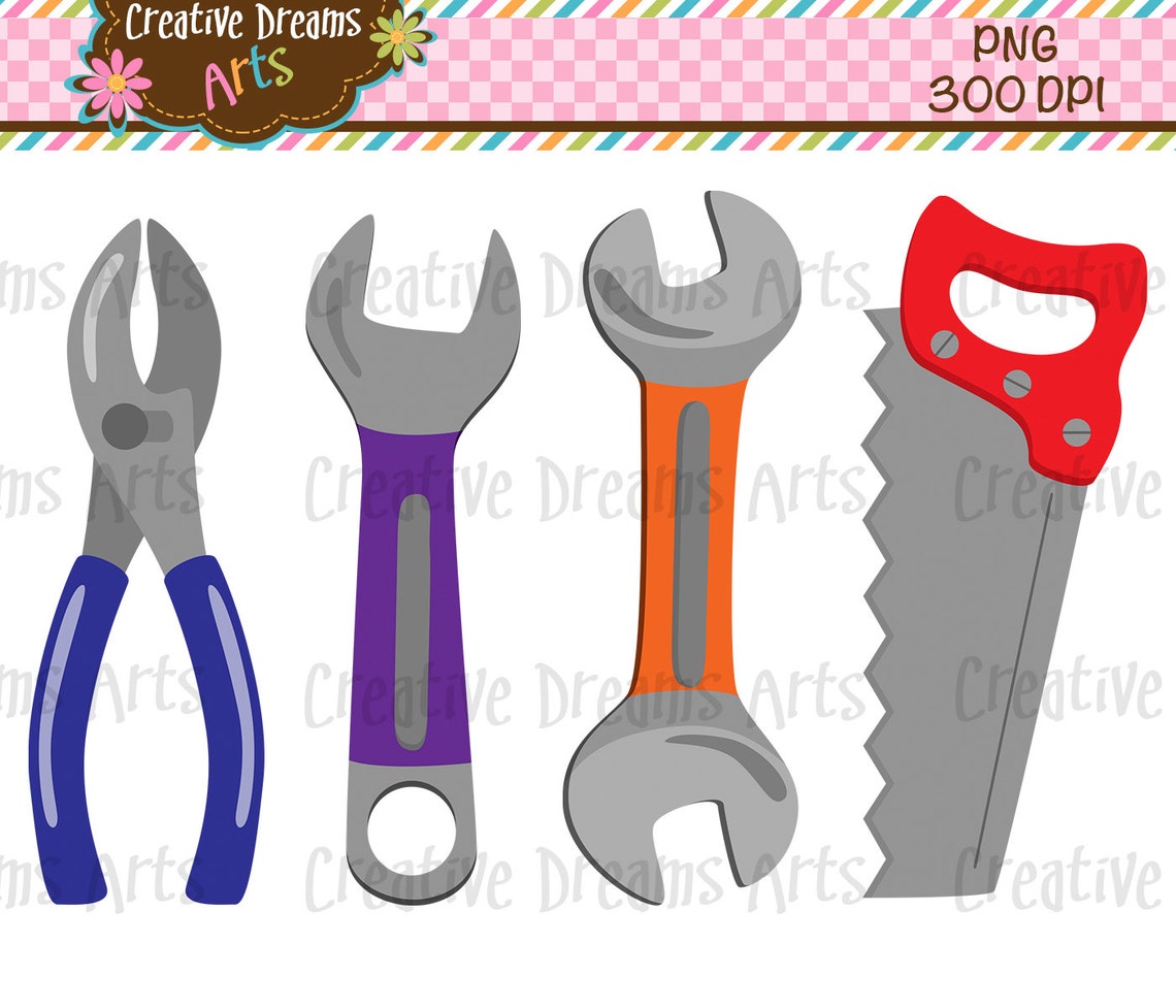 Tools Digital Clip Art Instant Download - Etsy