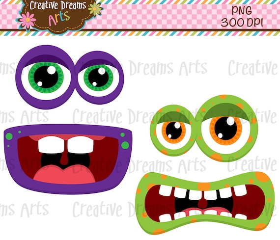 Monster Face Clip Art
