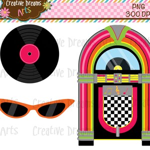 The 50's Digital Clip Art Instant Download - Etsy