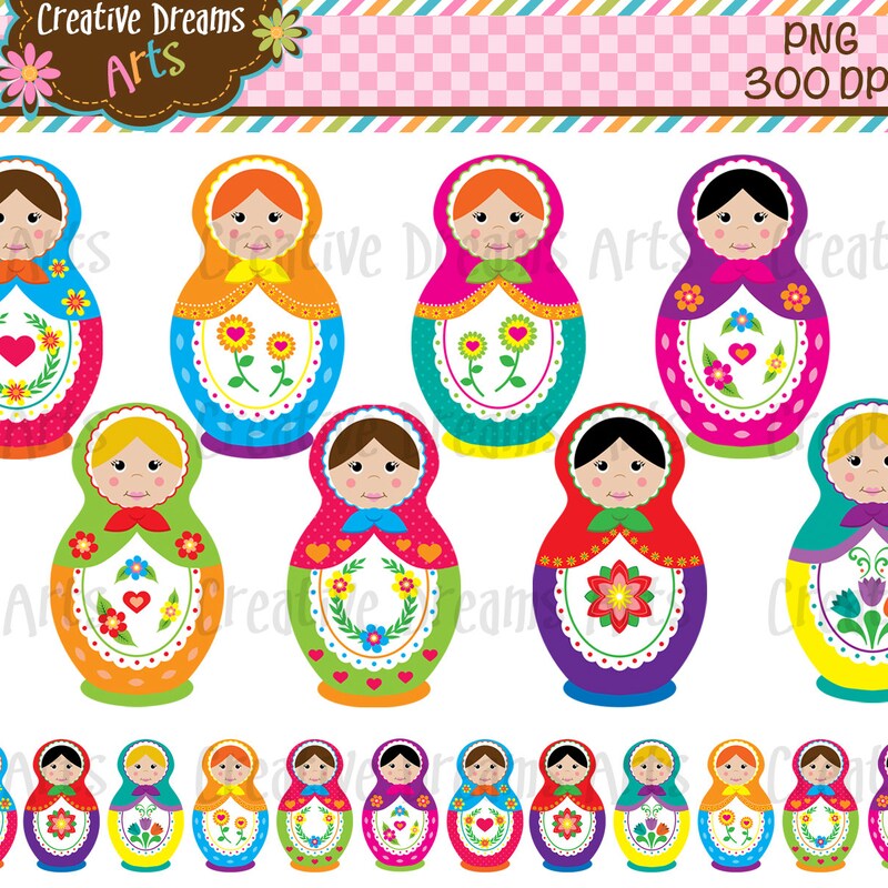Matryoshka Clipart - Etsy