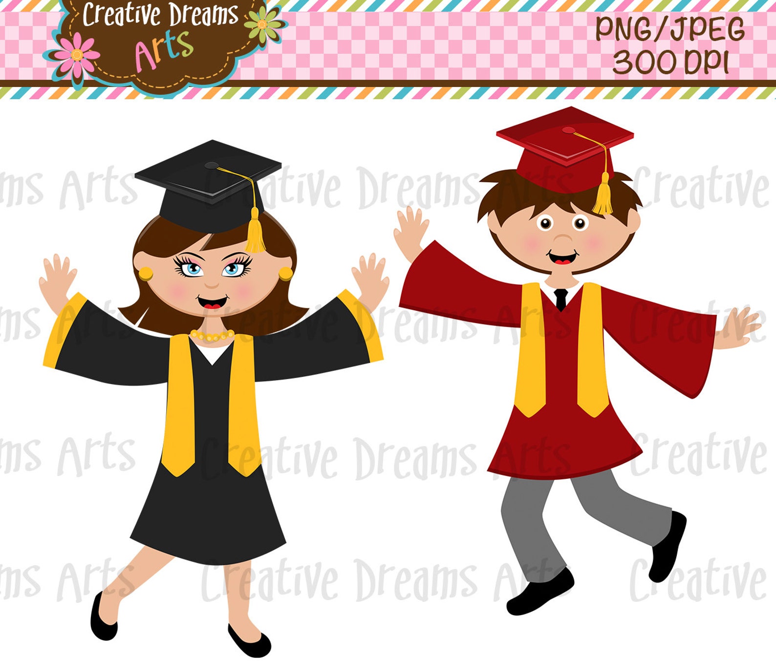 Graduation Clip Art Instant Download - Etsy