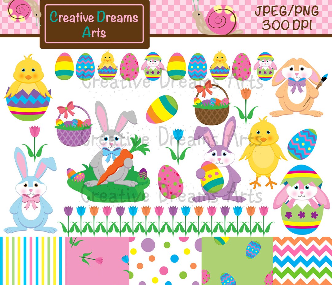 40% Off! Easter Digital Clip Art Instant Download - Etsy