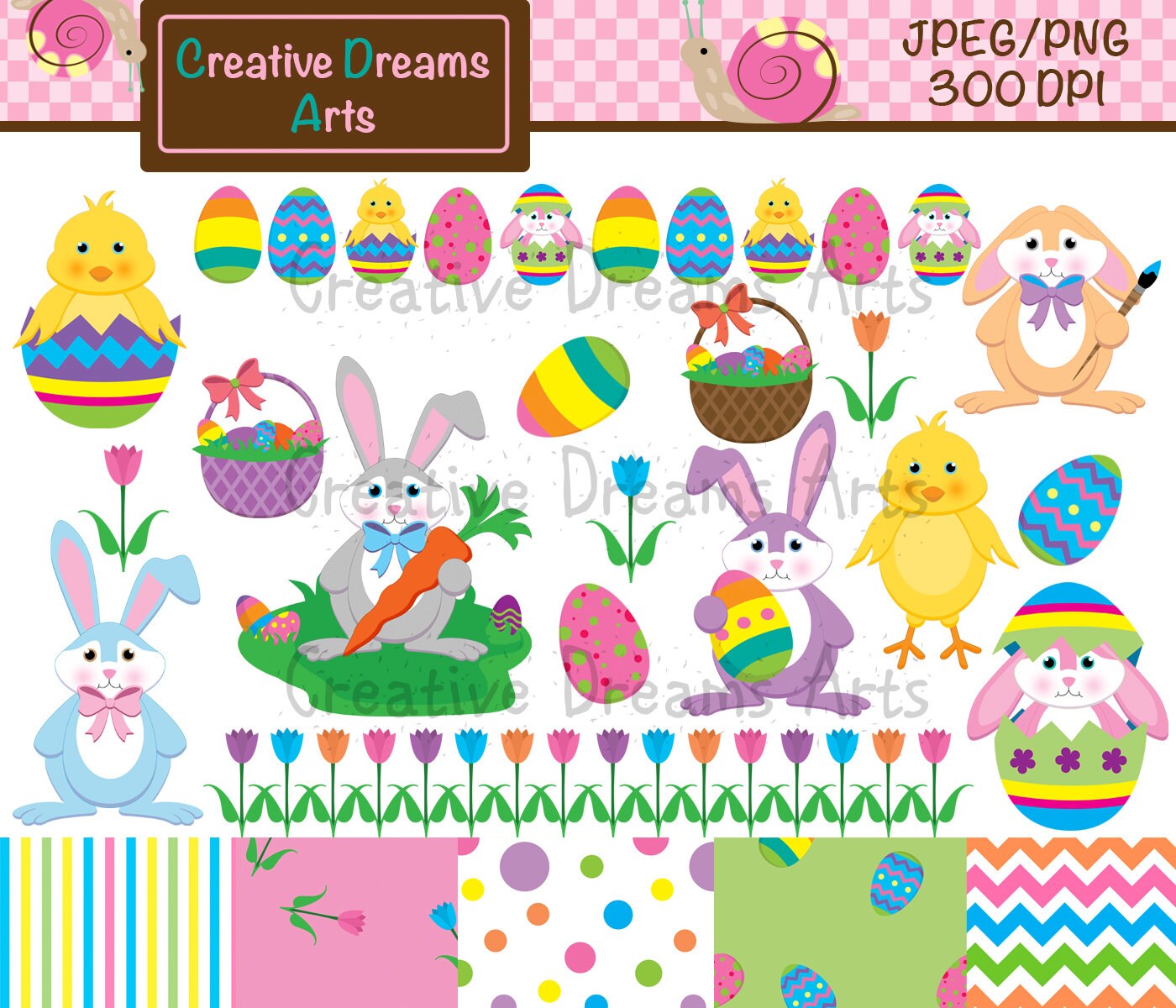 40% Off! Easter Digital Clip Art Instant Download - Etsy