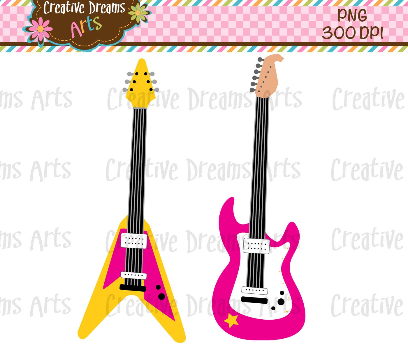 Girls Rock Digital Art Instant Download - Etsy