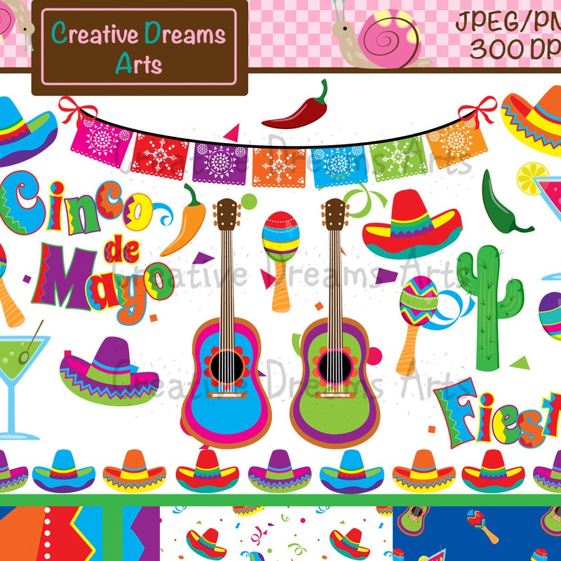 Fiesta Clip Art - Etsy