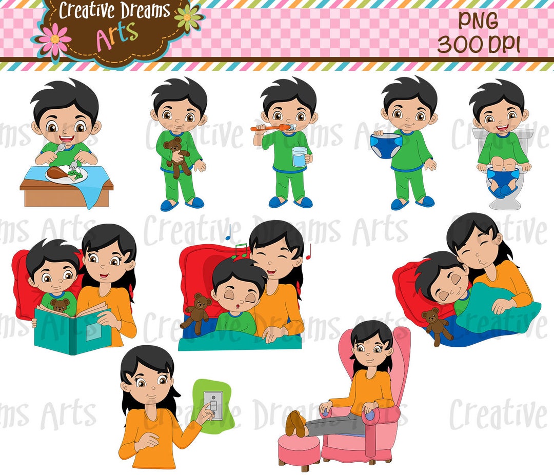 Boys Bedtime Routine Instant Download - Etsy