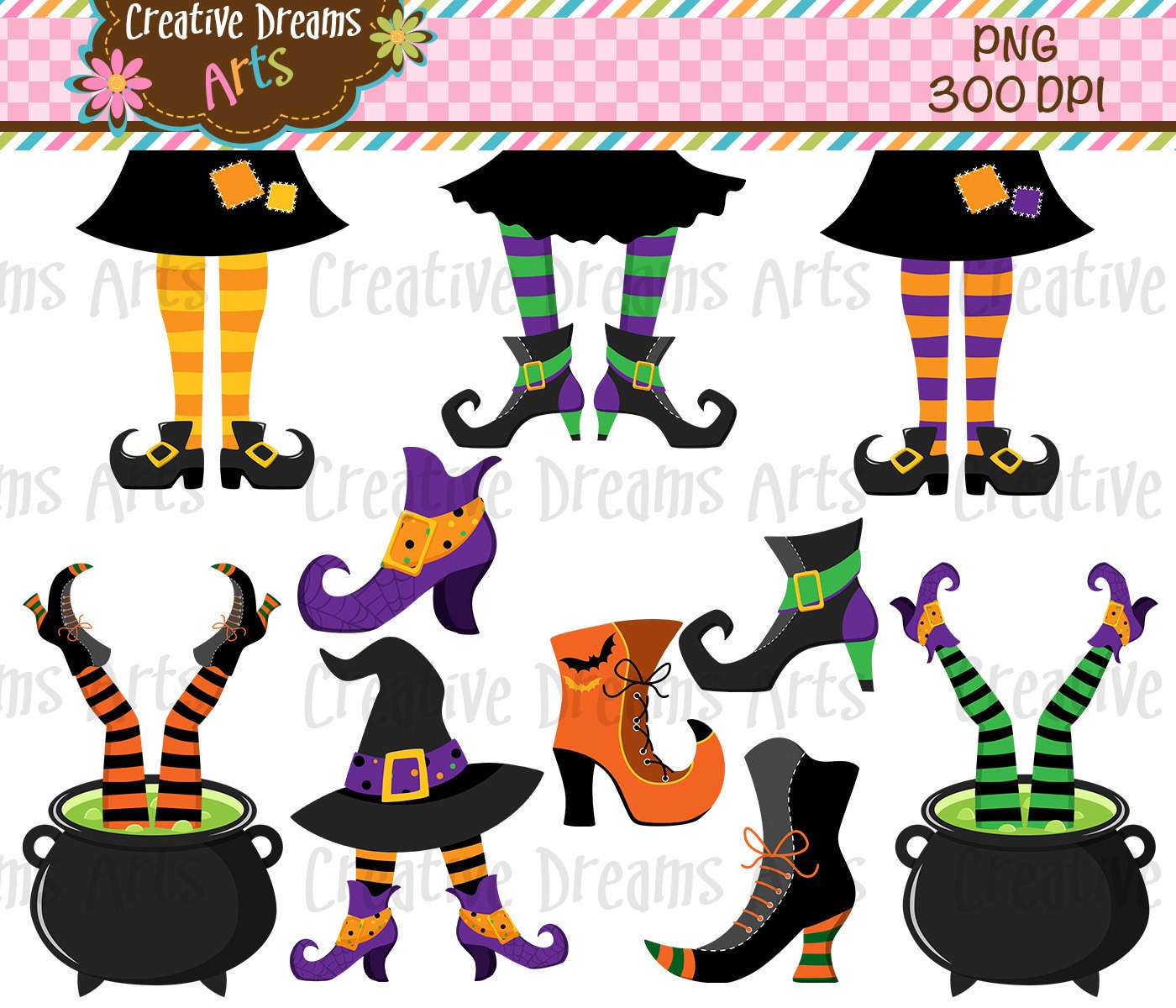 40% Off Witches Feet Clipart Instant Download - Etsy