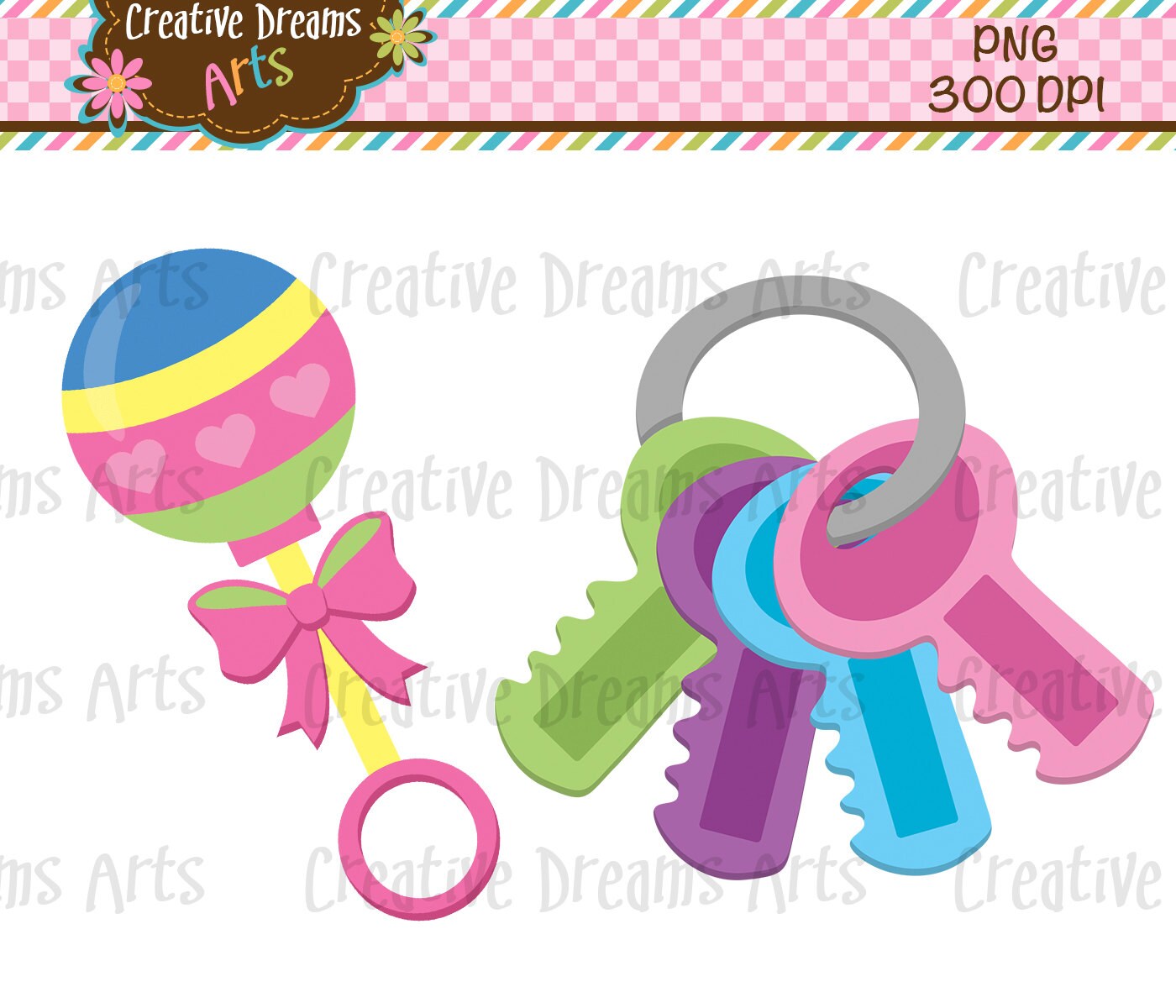 Little Baby Girl Digital Clip Art Instant Download | Etsy