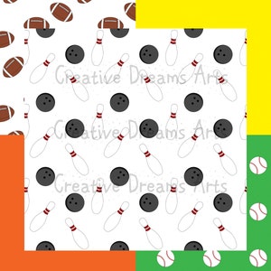 Sports Digital Paper Pack Instant Download - Etsy