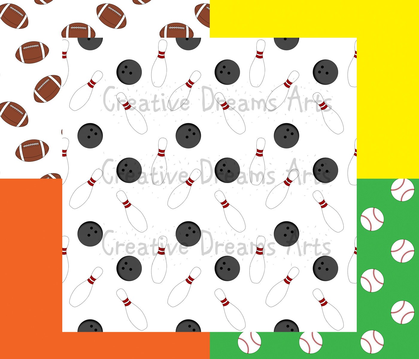 Sports Digital Paper Pack Instant Download - Etsy