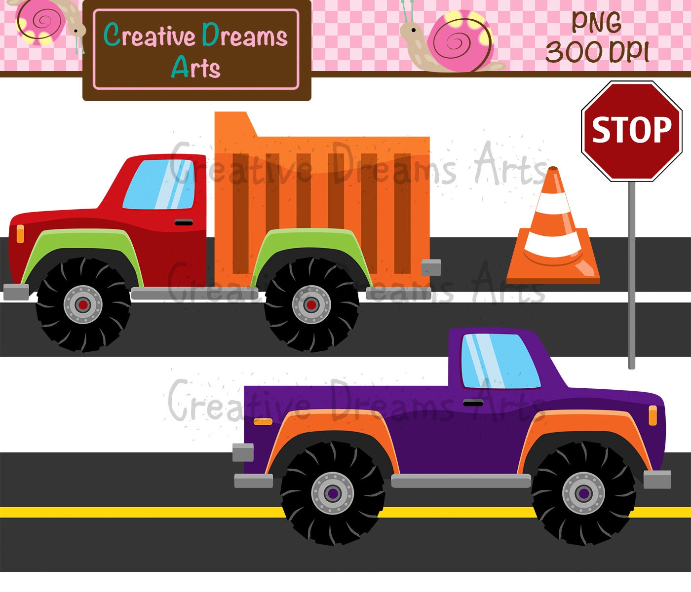 Cars Digital Clip Art Instant Download - Etsy